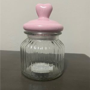 Hobby Lobby | Holiday | Valentines Jar With Pink Ceramic Heart Topper ...